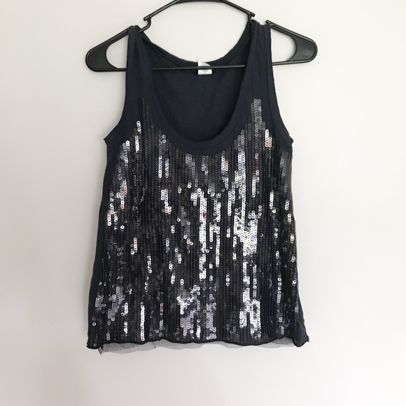 J. Crew | Tops | Jcrew Sequin Layering Tank In Navy Blue | Poshmark